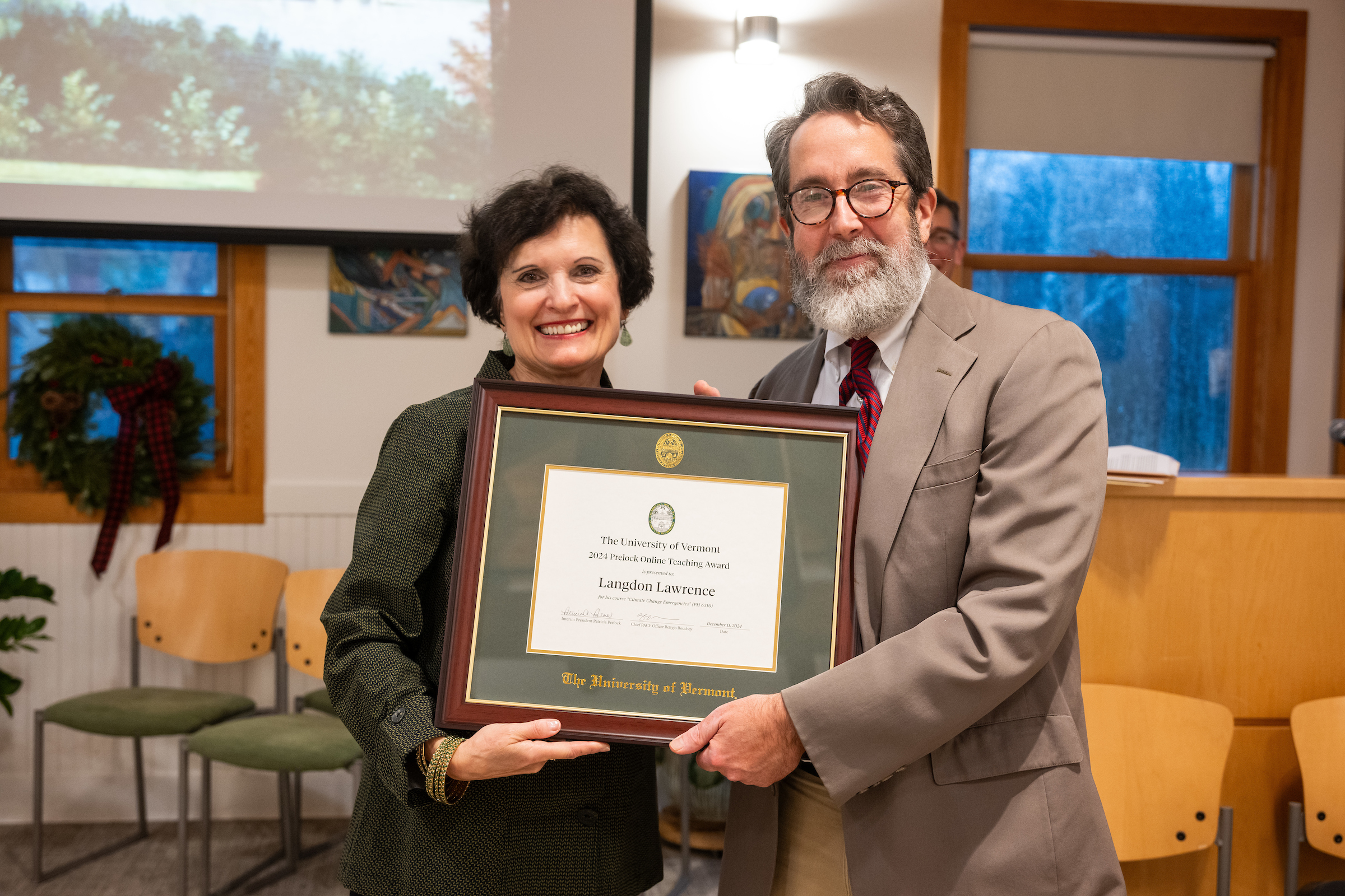 2024 Prelock Award Winners - UVM's Online Teaching Awards